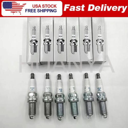 6 PCS NGK Laser Iridium Spark Plugs PLFR5A11 22401-5M015 FOR VQ35 VQ40 ...