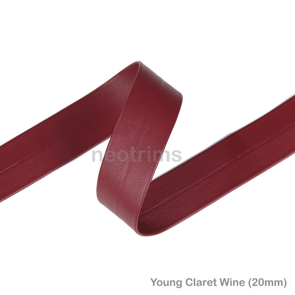 Faux Leather Bias Binding PU Tape Trim Ribbon Strap 10mm 15mm 20mm 25mm ...