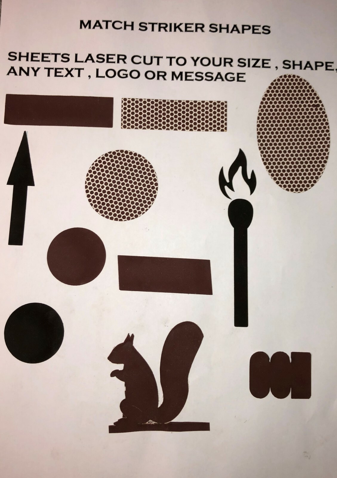 Match Strike Paper Striker Sheets 4 Colours self adhesive A4 over 500 ...