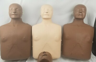 Laerdal Set of 4 Little Anne Adult CPR Training Doll W/Bag & Ambu Bag ...
