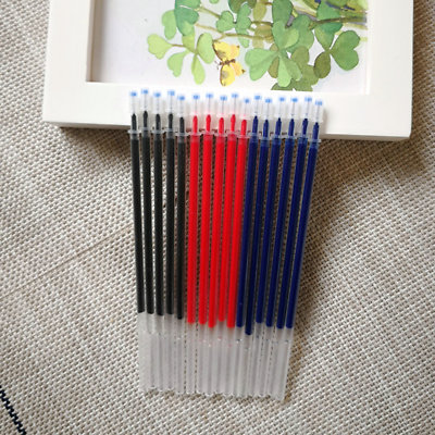 30pcs Color Gel Ink replacement Point Pen refill School Kids office ...