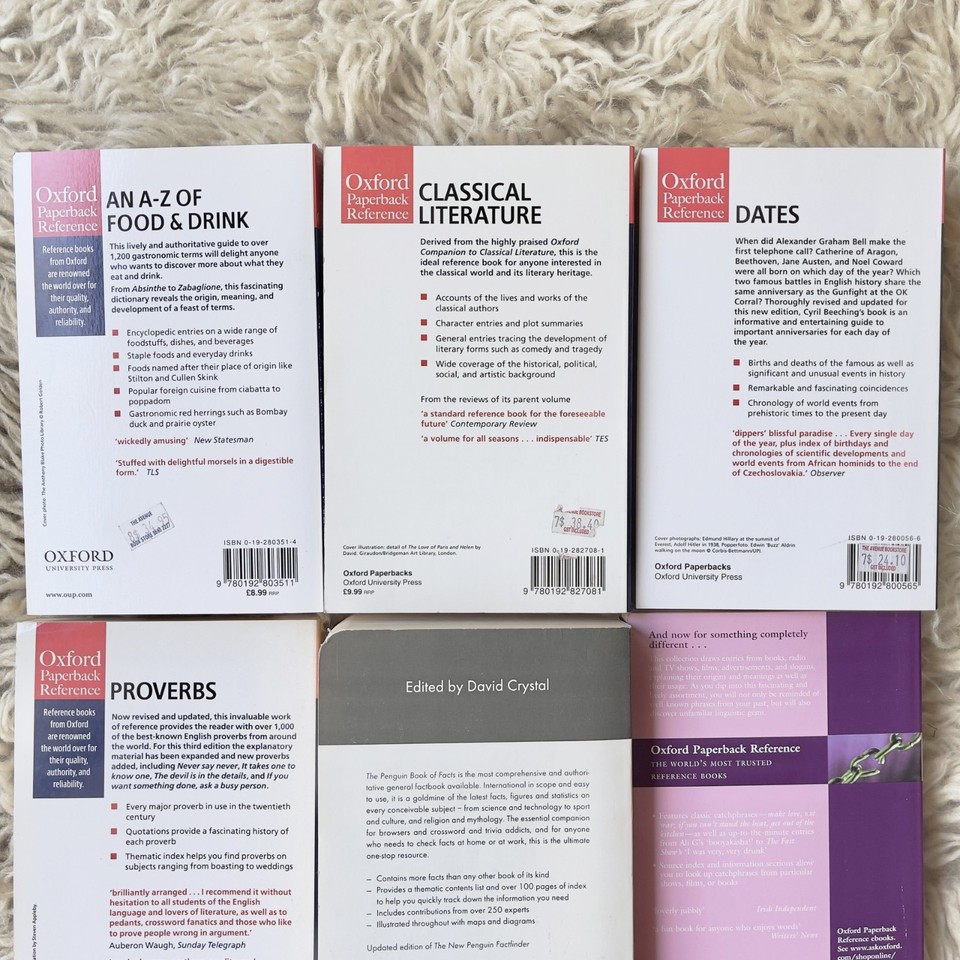 Lot of 9 English Reference Books | Oxford & Penguin | *Very Good ...
