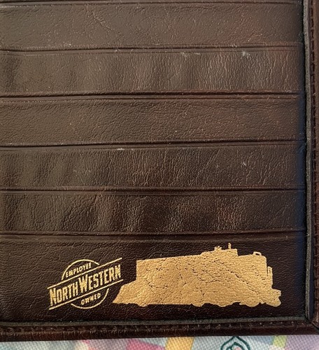 Men's Northwestern Railroad Brown Wallet Special Safety Award - TC ...