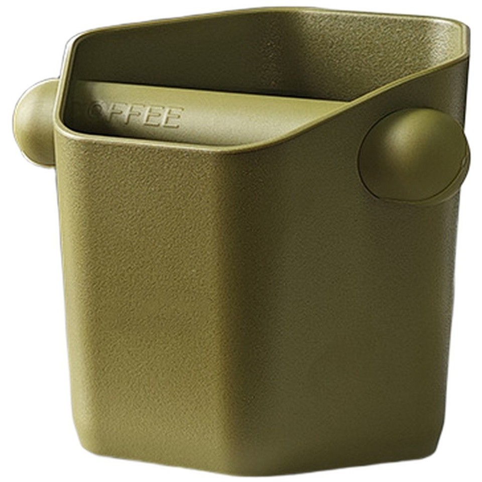 Square Design Espresso Knock Box with Shock Absorbing Bottom for Coffee ...