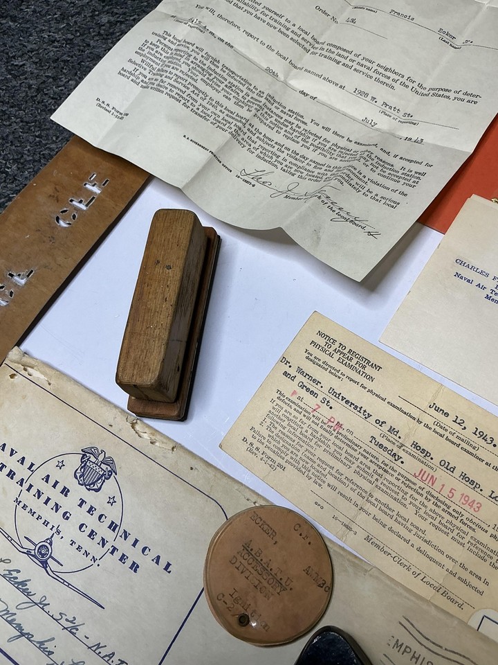 Vintage WWII US Navy Naval Air Training Center Paper Ephemera Lot ...