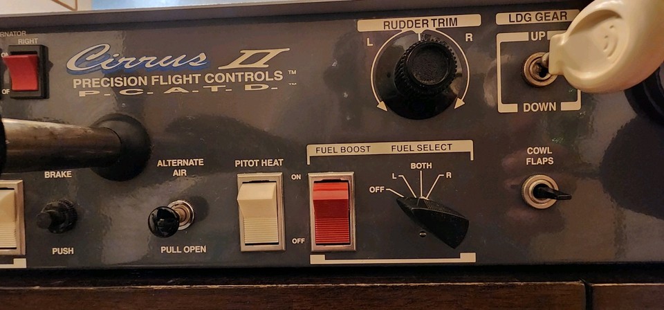 Precision Flight Controls Cirrus ll PCATD Console Simulator | eBay