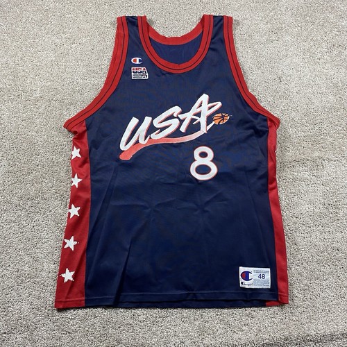 Vintage Champion Team USA Olympic Basketball #8 Scottie Pippen Jersey ...