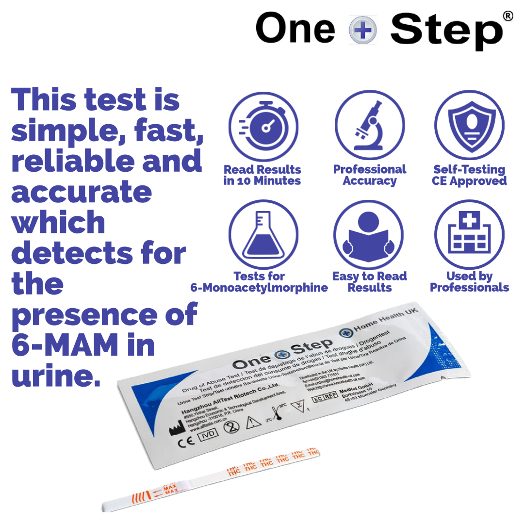 6-MAM (Mono Aceto Morphine) Drug Urine Testing Kits Strips - Easy and ...