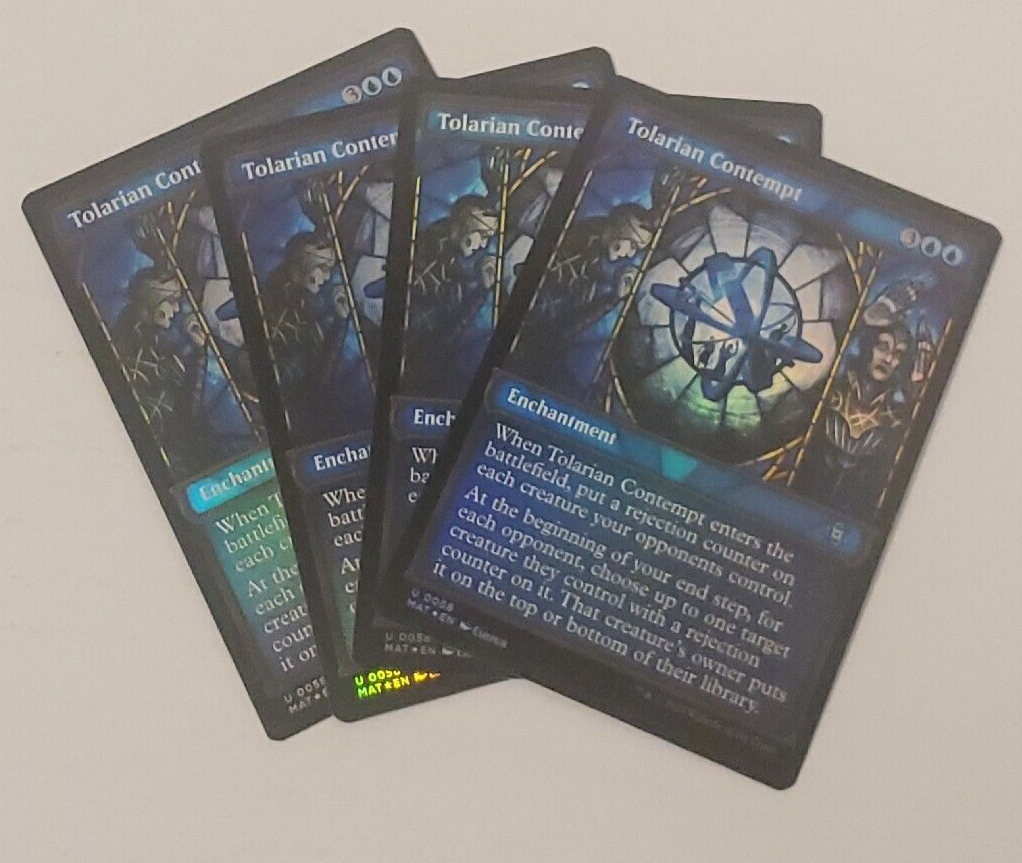 MTG 4X Tolarian Contempt (Showcase) [March of the Machine: The ...