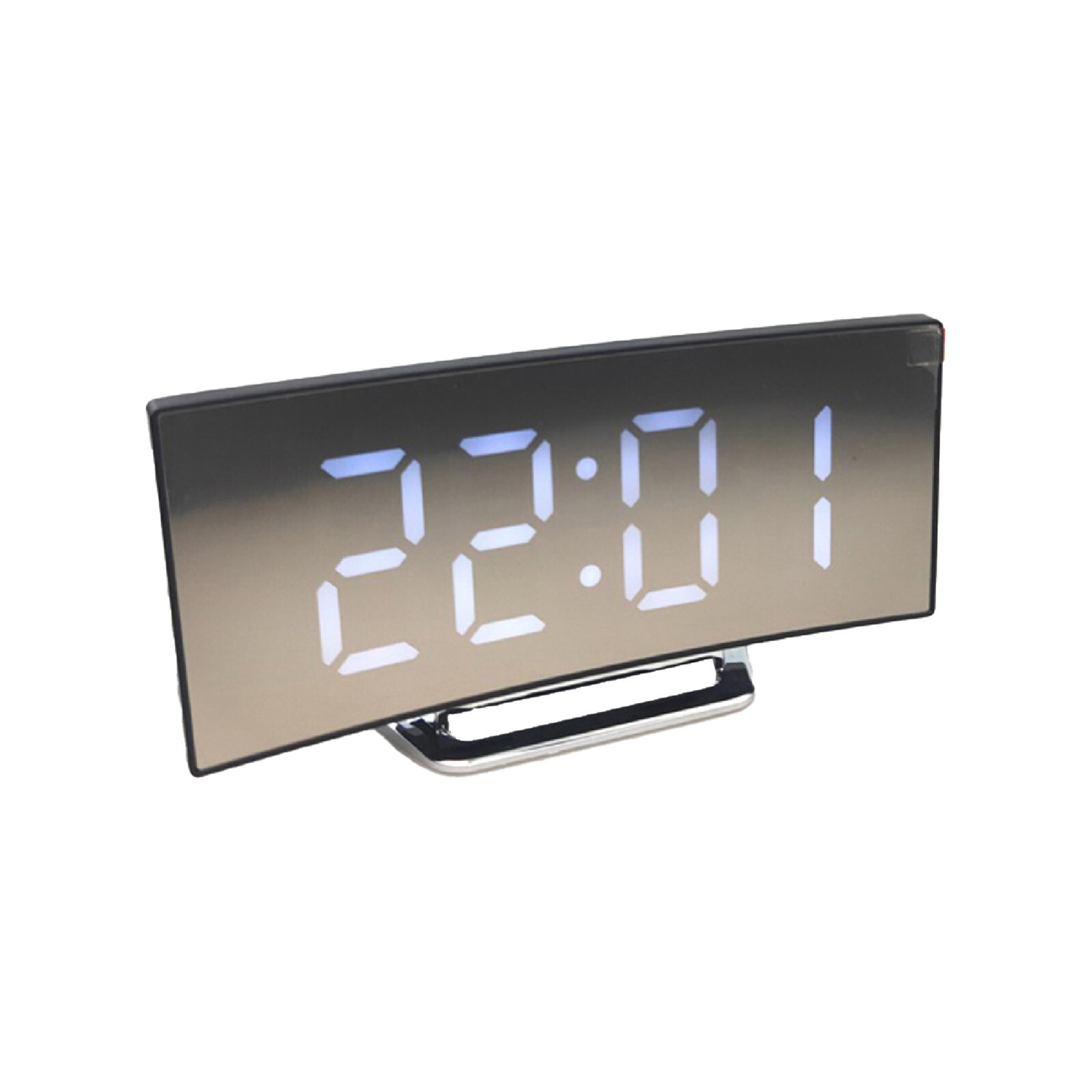 Clock Muti-funtion Easy to Use Led Mirror Surface Electric Alarm Clocks ...