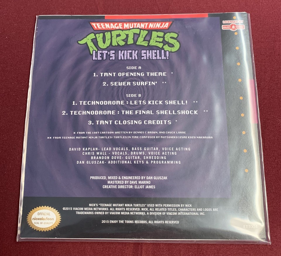 TMNT Teenage Mutant Ninja Turtles OOZE & Turtles liquid-filled Vinyl LP ...