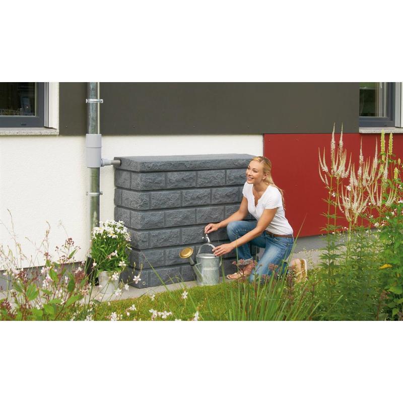 GARANTIA Regenwassertank Wassertank Regentonne Rocky Wandtank 400 L ...