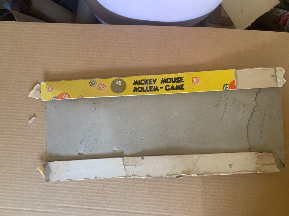 MICKEY MOUSE ROLLEM-GAME 1930s Disney Marks Bros WDE toy with box | eBay
