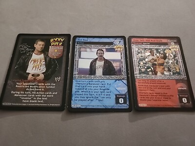 WWE RAW DEAL ROWDY RODDY PIPER 3 CARD STARTER SET | eBay