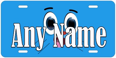 Cat Gumball Face Personalized Aluminum Car License Plate Any Name | eBay