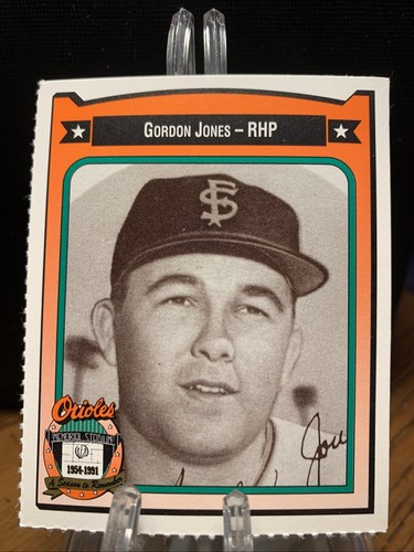 1991 All-Time Baltimore Orioles Team Issue Gordon Jones #229 | eBay