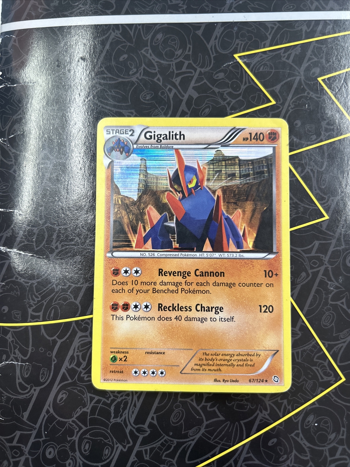 Pokémon TCG Gigalith Dragons Exalted 67/124 Holo Holo Rare for sale ...