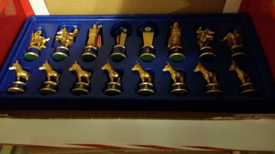 Collector's 2020 Battle For The White House Gold Plated Chess Set ...