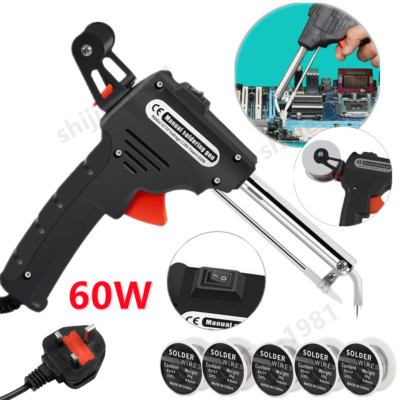 Auto Feed Soldering Gun Kit 60W Welding Tool Hand-Held + 30g 0.8mm ...