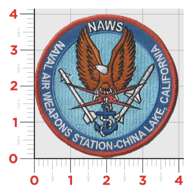NAVY NAVAL AIR WEAPONS STATION CHINA LAKE CALIFORNIA NAWS EMBROIDERED ...
