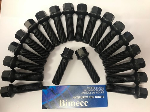 ALLOY WHEEL BOLTS M14X1.5 X 20 R14 OE RADIUS 35mm THREAD FIT MERCEDES ...