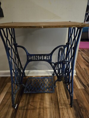 Vintage Cast Iron Treadle Singer Sewing Machine Table | eBay