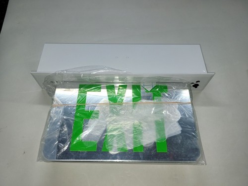 BEGHELLI, LED EXIT SIGN, OL2+, SURF, 120/277 V, GREEN, BRAND NEW. SEE ...