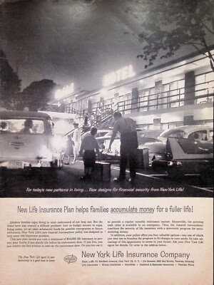 VINTAGE 1950s Print Ad ~ New York Life Insurance Company ~ ...for a ...