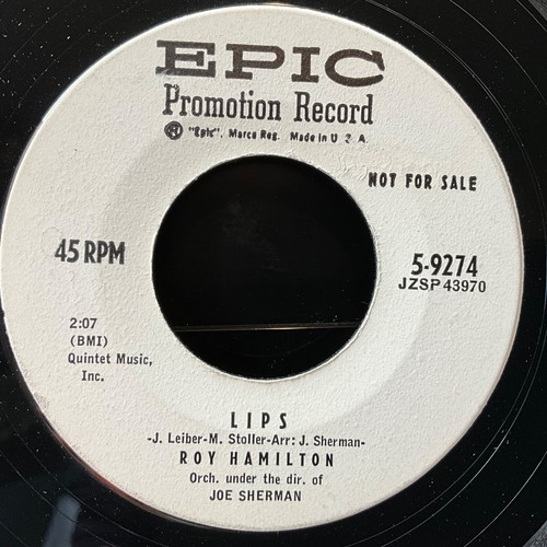 Roy Hamilton, Lips / Jungle Fever, 7" 45rpm Vinyl VG+ | eBay