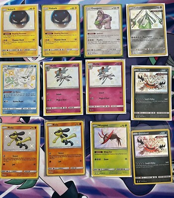 Shiny Pokémon Cards Lot - 12 Baby Shiny Cards - Hidden Fates Shiny ...