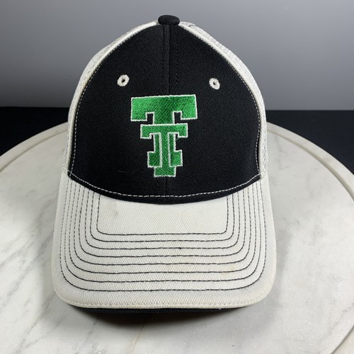 Texas Tech Hat Cap Size S/M White/Black Green TT E | eBay