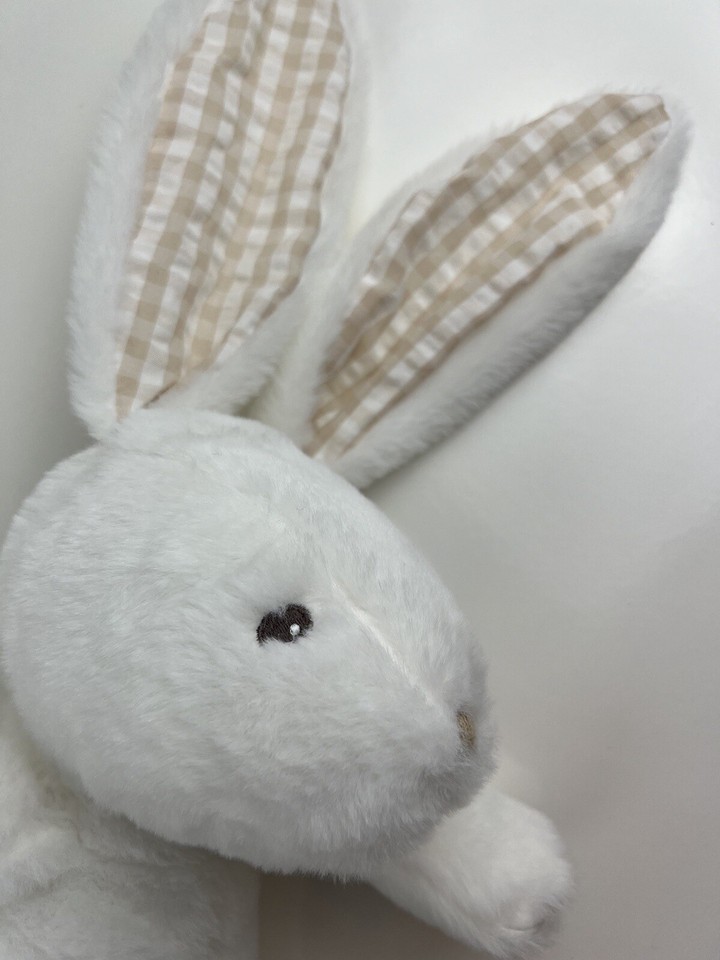 First Impressions EASTER Bunny Rabbit Plush Stuffed Animal Plaid Ears ...