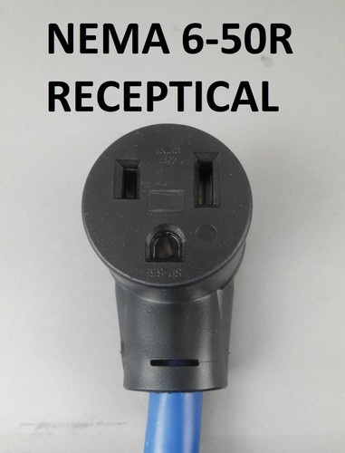 5' HTP Full KVA adapter cord NEMA 14-50P to 6-50R Miller 300517 ...