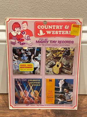 OHIO ARTS 1970 MIGHTY TINY TOY RECORD PLAYER RECORDS Country Western New | eBay