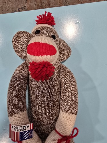 Original Sock Monkey Doll 20" Stuffed Plush Vintage Retro Animal Classic Toy | eBay