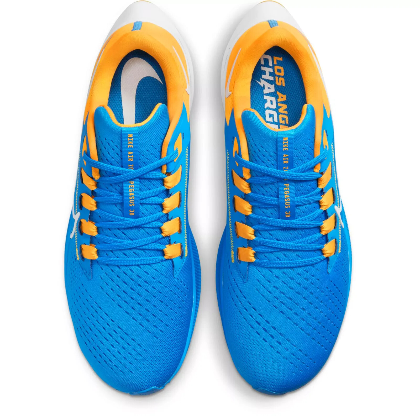 Los Angeles Chargers Nike Air Zoom Pegasus 38 Sideline Running Shoe ...