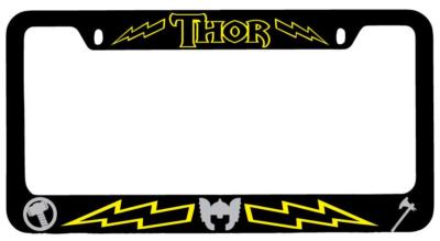 Thor Black METAL License Plate Frame Auto Marvel | eBay