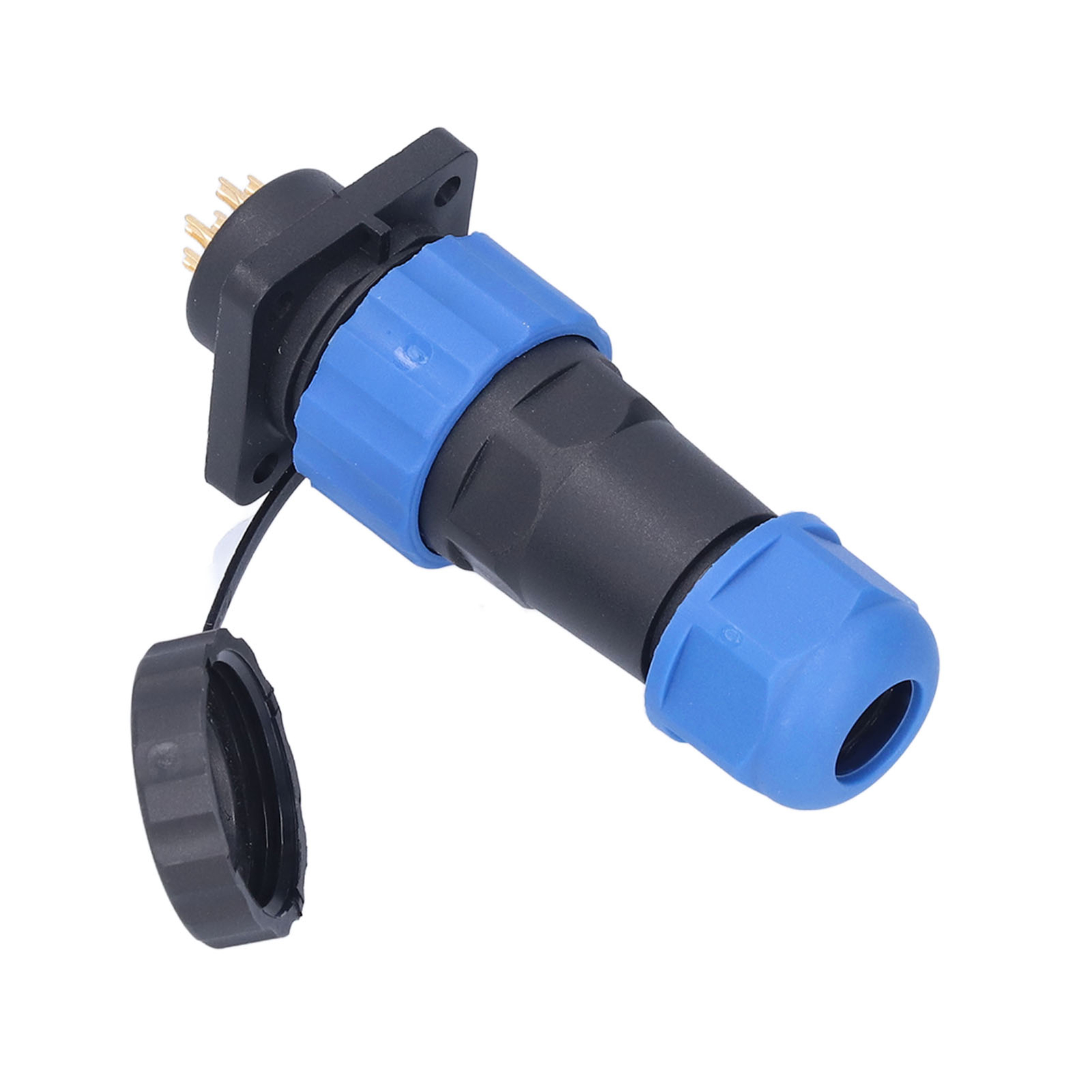 7Pin Waterproof Plug Socket Aviation Power Connector Butt Terminal ...