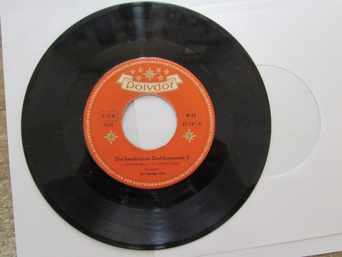 Old 45 RPM Record - Polydor 22 041 - German - Die Beschwipste ...