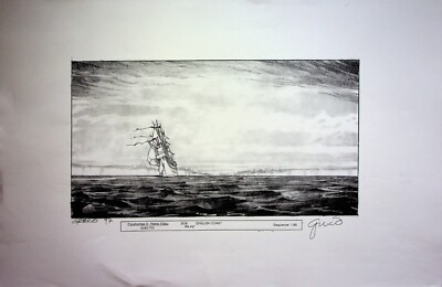 Pocahontas II New World SIGNED Dennis Greco Production Background ...