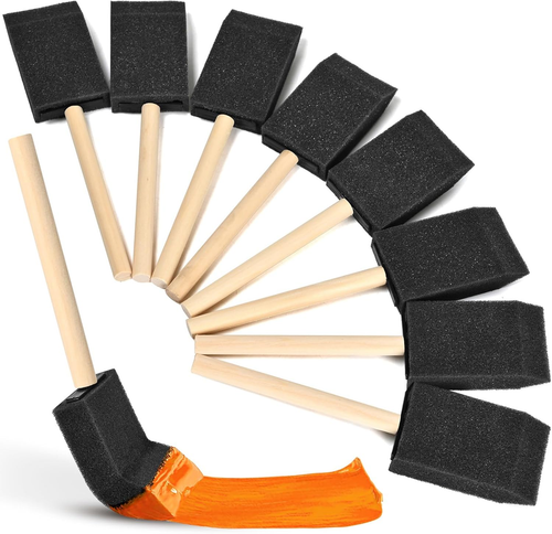 Foam Paint Brushes, 1.6 Inch, 8 Count, Sponge Paint Brush, Foam Brushes ...