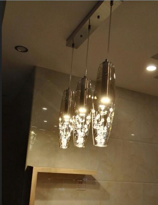 Modern LED Crystal Long Glass Ceiling Light Pendant Lamp C 10 | eBay