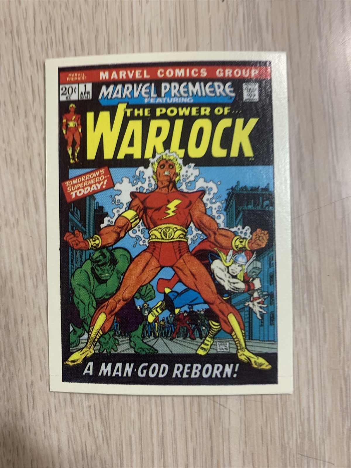 MARVEL PREMIERE #1 WARLOCK MARVEL SUPERHEROES FIRST ISSUE COVERS CARD ...