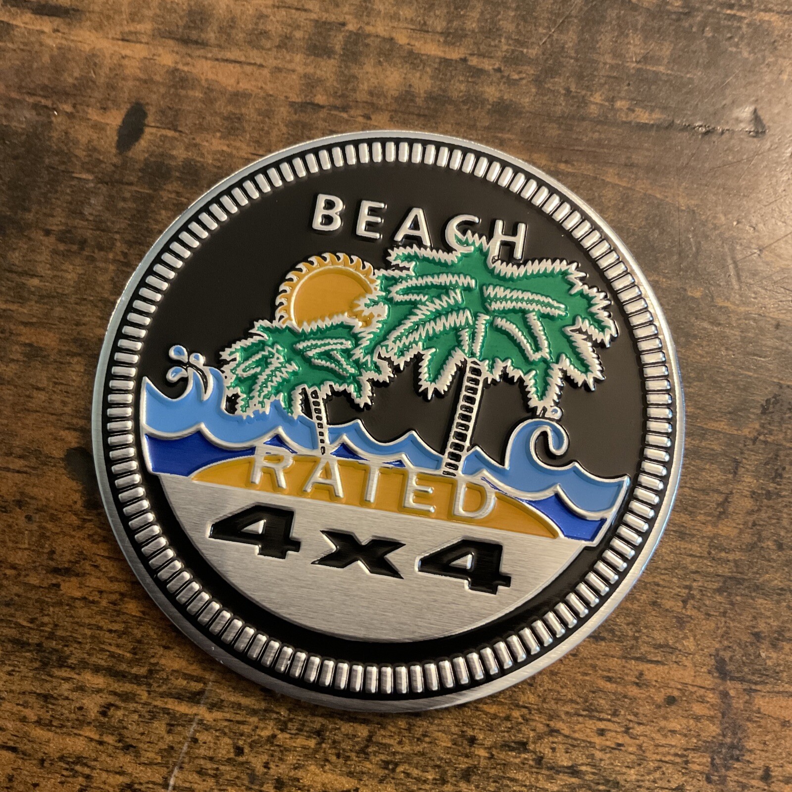 1 Beach Rated 4X4 Fender Badge for JEEP WRANGLER YJ JL JK TJ CJ JT ...