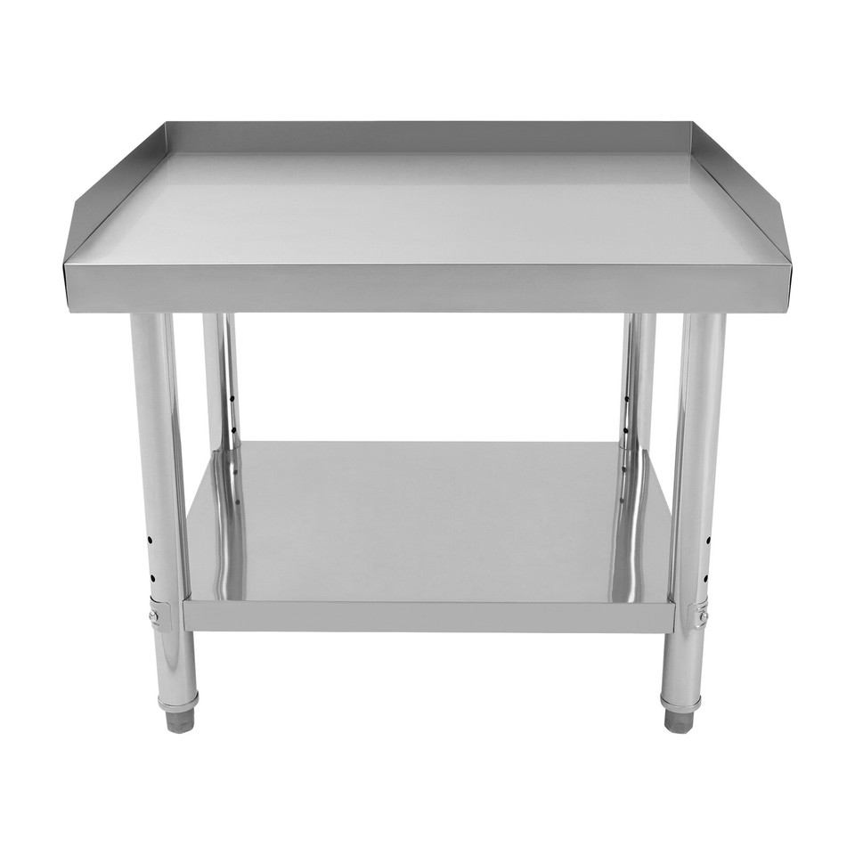 Commercial Work Table Adjustable Work Bench Kitchen Stainless Steel ...
