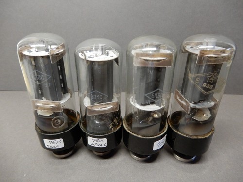 Russian 6L6 Vacuum Tubes 6N3C Qty 4 - Tested Strong - Two Slight HK ...