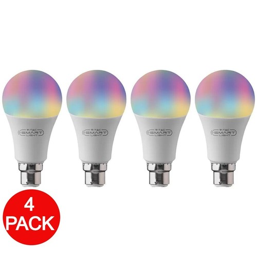 4x Samsung LED Smart Bulbs B22 RGB Lights Globe Lamp Compatible Amazon ...