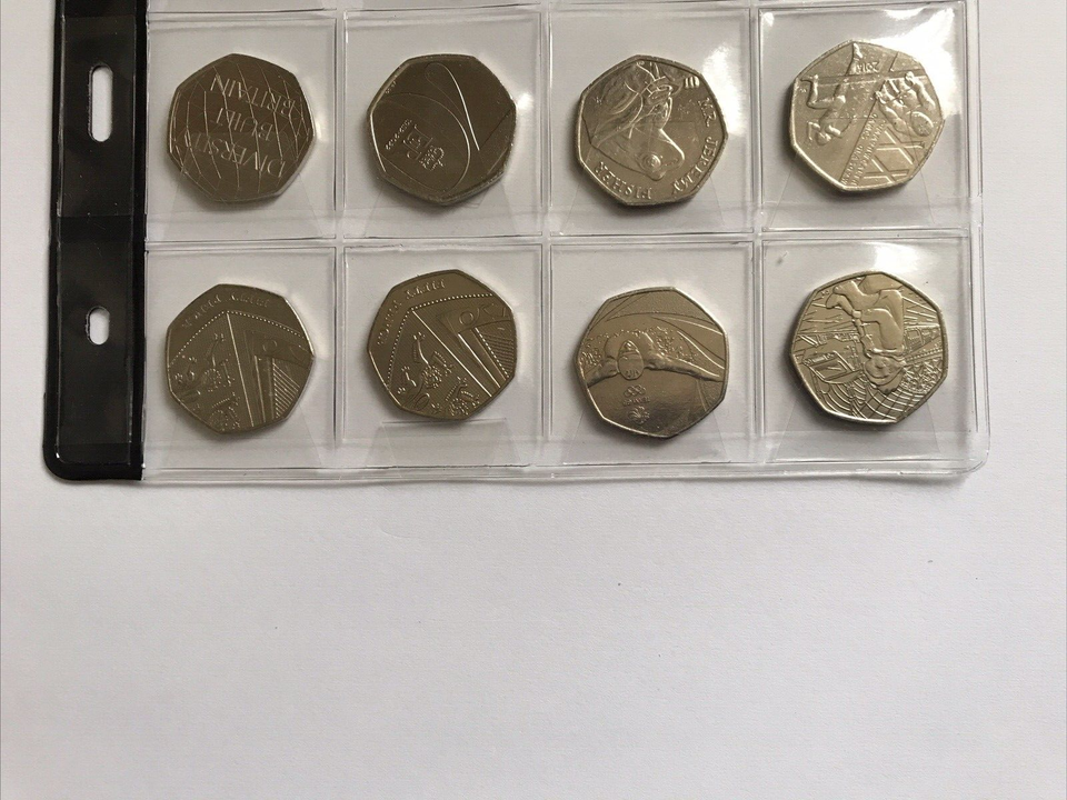 50p - Coin Collectors x 20 - Uncirculated Set - Plastic Wallet - FREE ...