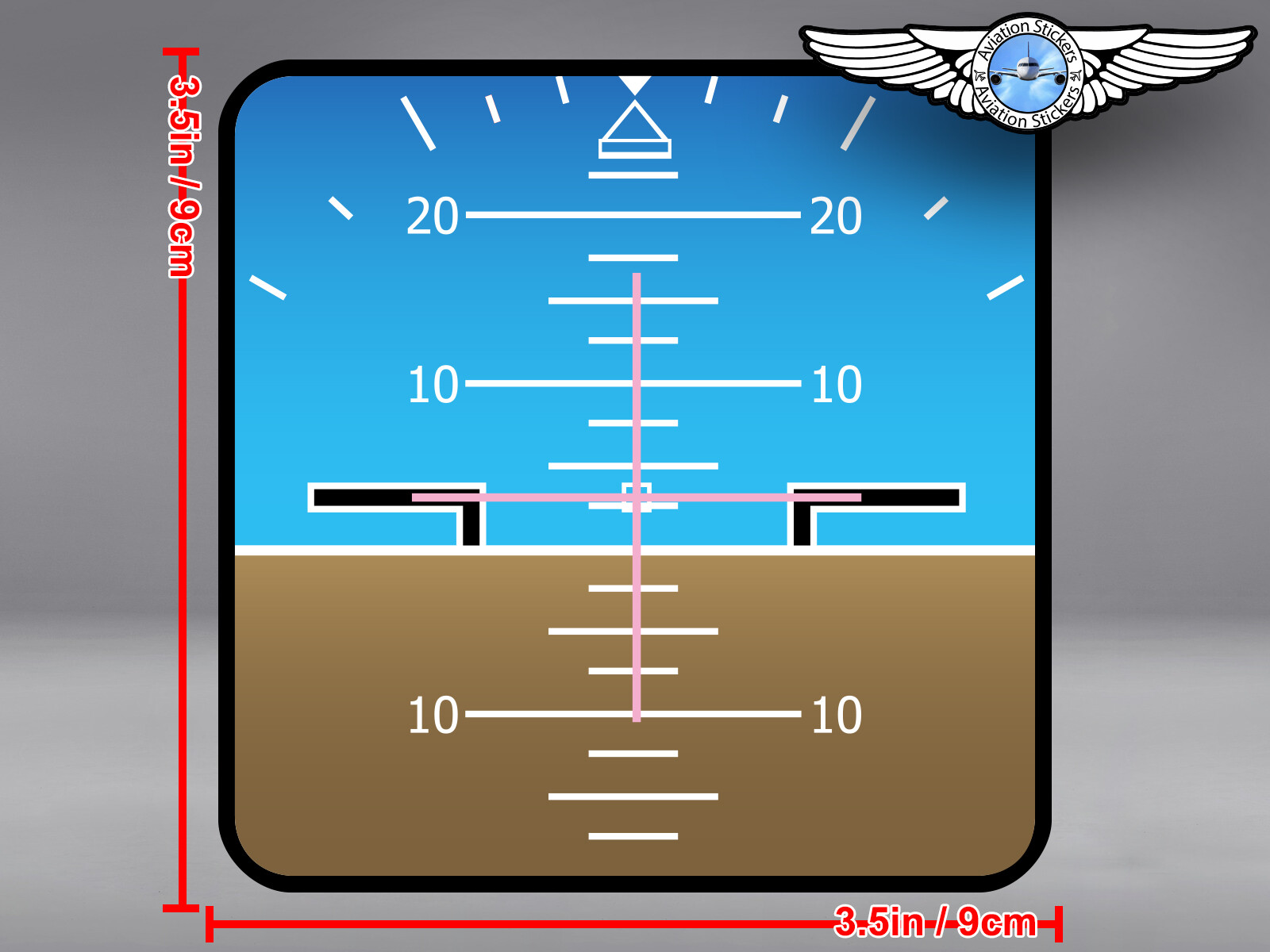 PFD PRIMARY FLIGHT DISPLAY POSITIVE ATTITUDE SQUARE DECAL / STICKER | eBay