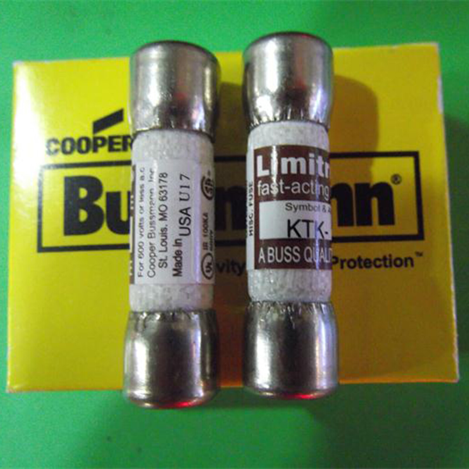 10pc new Bussmann KTK-R-5 KTK-R 5A 600Vac Fuses Fast Acting Fuse #YP1 ...